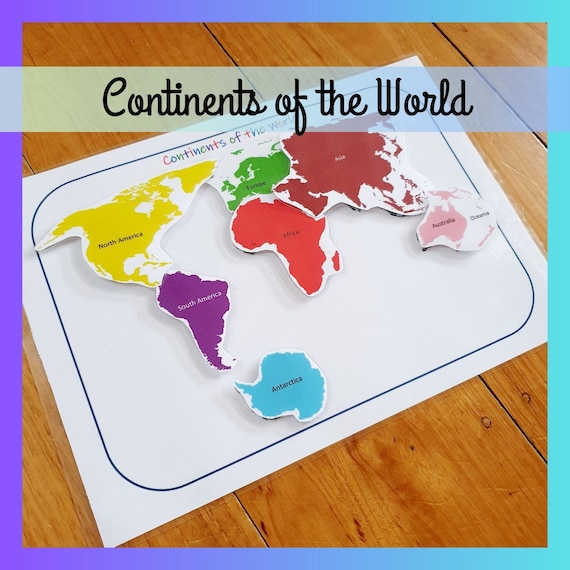 Hoja De Trabajo De Los Continentes De Geografía Mundial Continentes