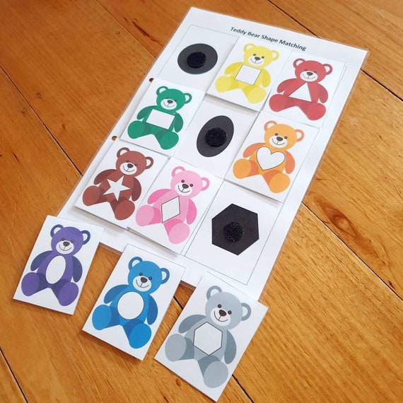 Teddy Bear Shapes Printables