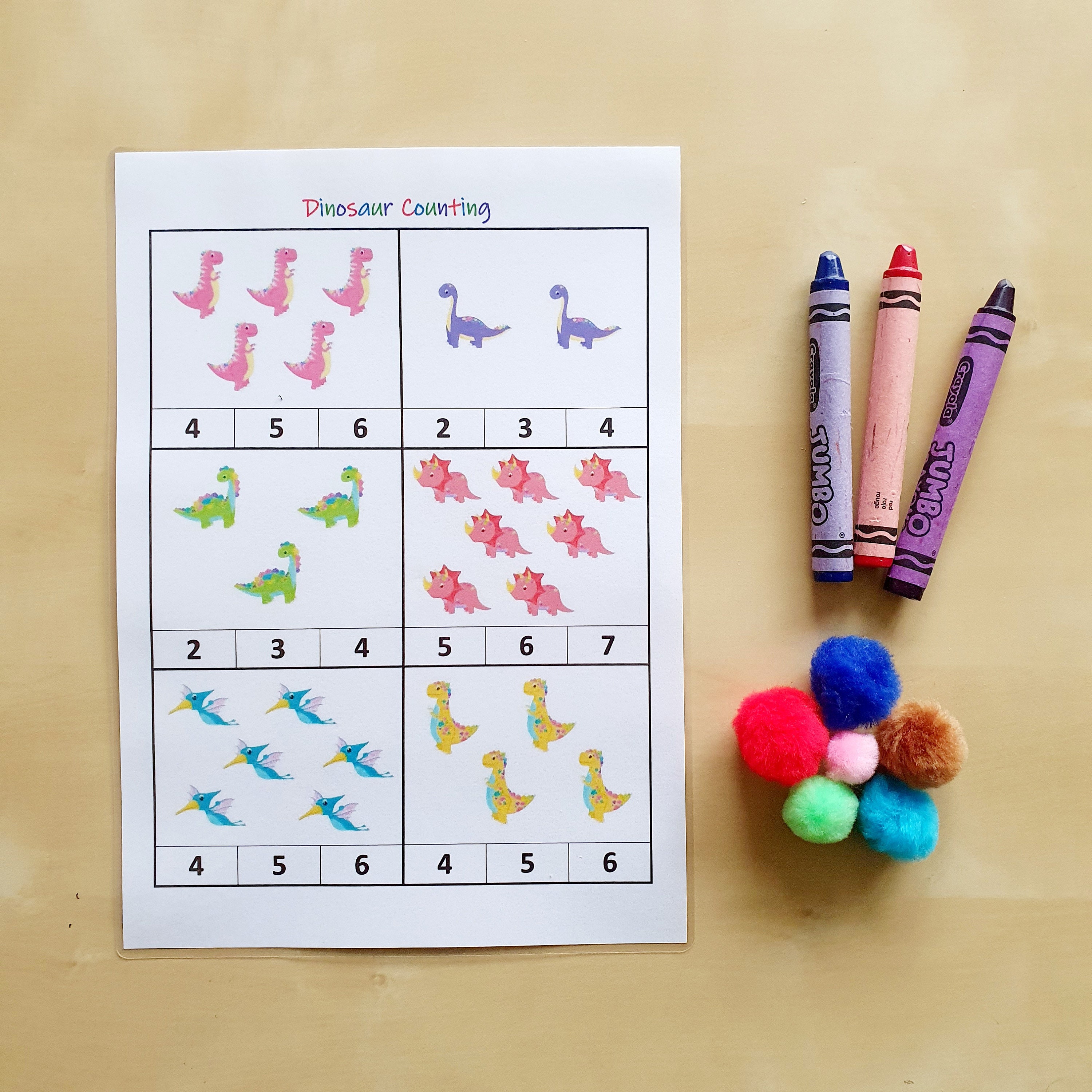 Dinosaur Mini Bundle Printable Busy Book Matching Dinosaur - Etsy