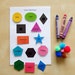 Shape Matching Printable: Montessori Toddler Activity (digital Download ...