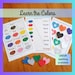 Learn the Colors Printable, Busy Book Colour Matching, Homeschool ...