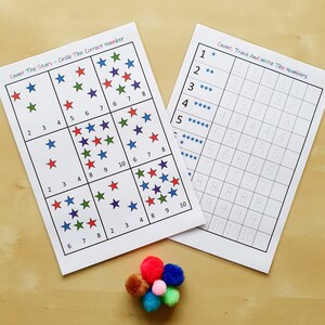 Kindergarten Maths Bundle, Printable Numbers Counting Addition Math ...
