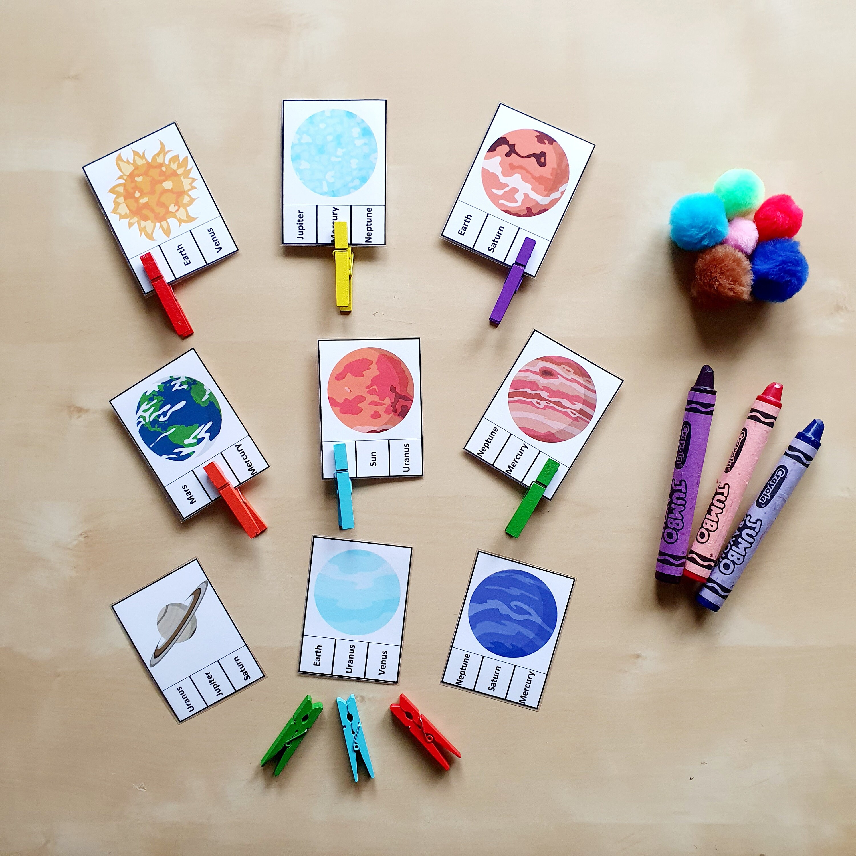 Planets Learning Bundle: Solar System Montessori Printables (digital ...