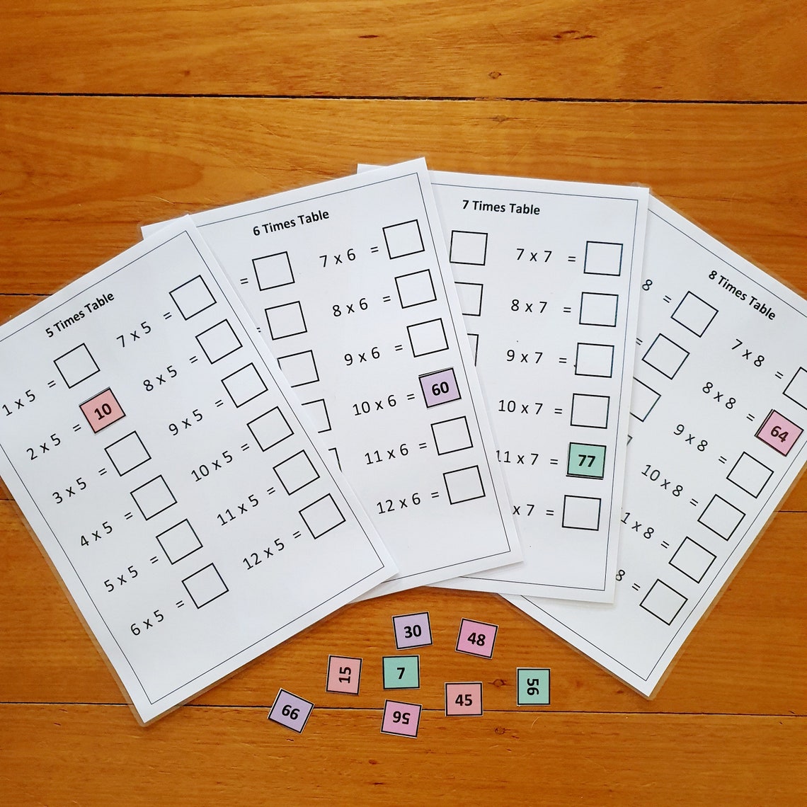 Times Table Set Multiplication Mathematics Math Education - Etsy