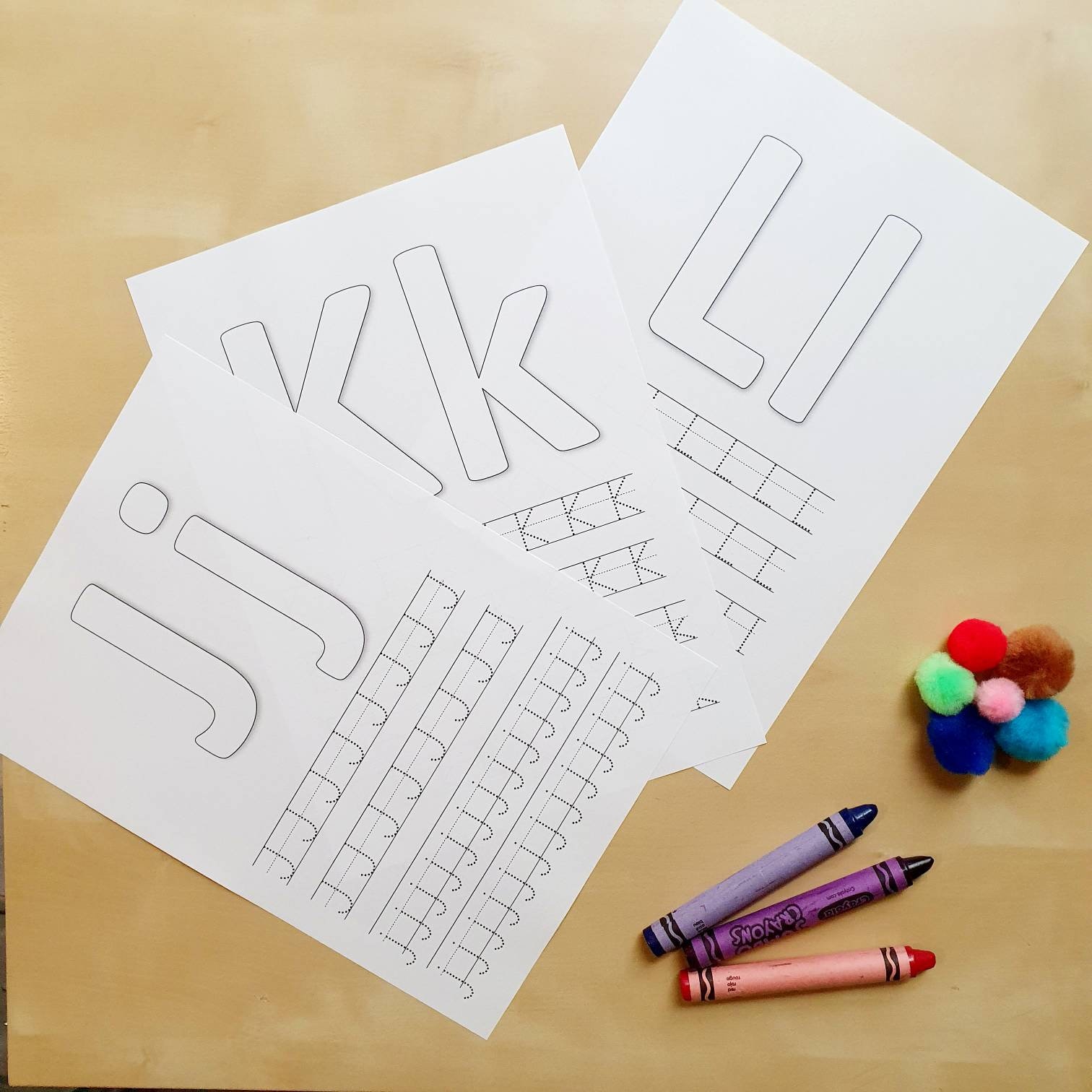 ABC Handwriting Worksheets: Coloring and Tracing Letters (digital ...
