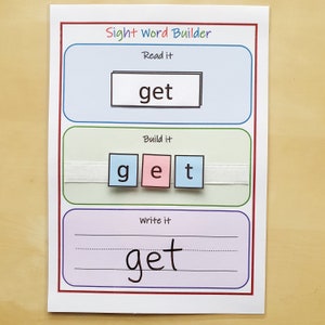 Sight Word Builder, Fry's 100 Sight Words, Reading Literacy Spelling ...