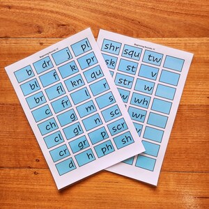 Word Family Matching Cards, Homeschool Printable, Chunks Blends Phonics ...