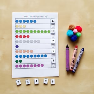 Counting Numbers 1-10 Printable, Busy Book, Montessori Homeschool ...