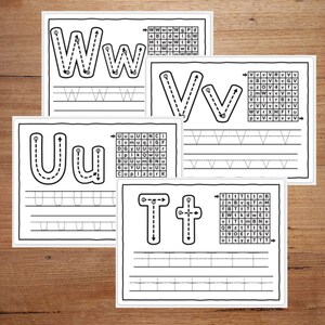 Alphabet Tracing Activity Sheets, Letter Recognition, Printable ABC ...