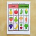 Fruit and Vegetable Sorting Printable, Busy Book, Education Homeschool ...