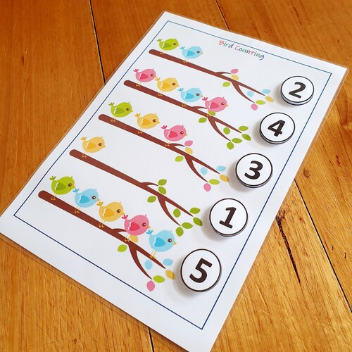 Count and Match Preschool Activity Printable Counting - Etsy