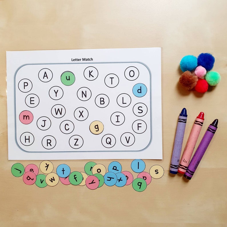 Match the Letters of the Alphabet, Upper and Lower Case Letters, Busy ...