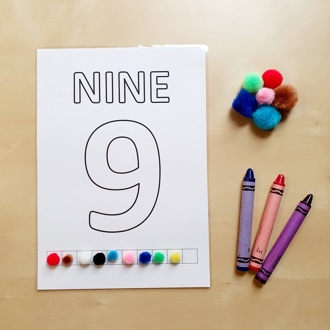 Coloring Numbers 1-10 Printable: Homeschool Math Worksheet (digital ...