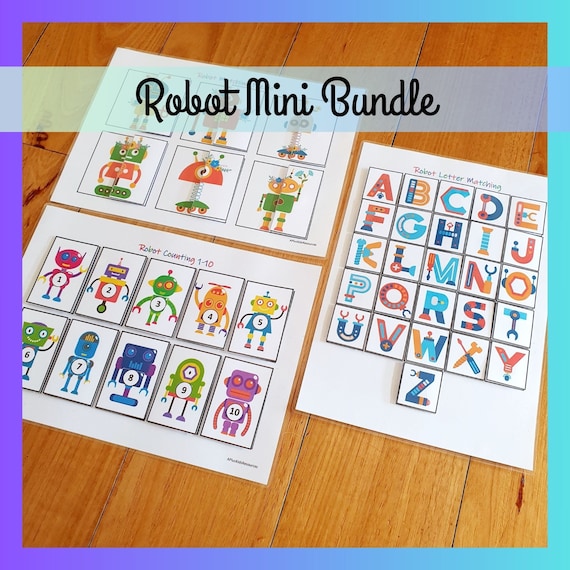 Robot Matching Printable