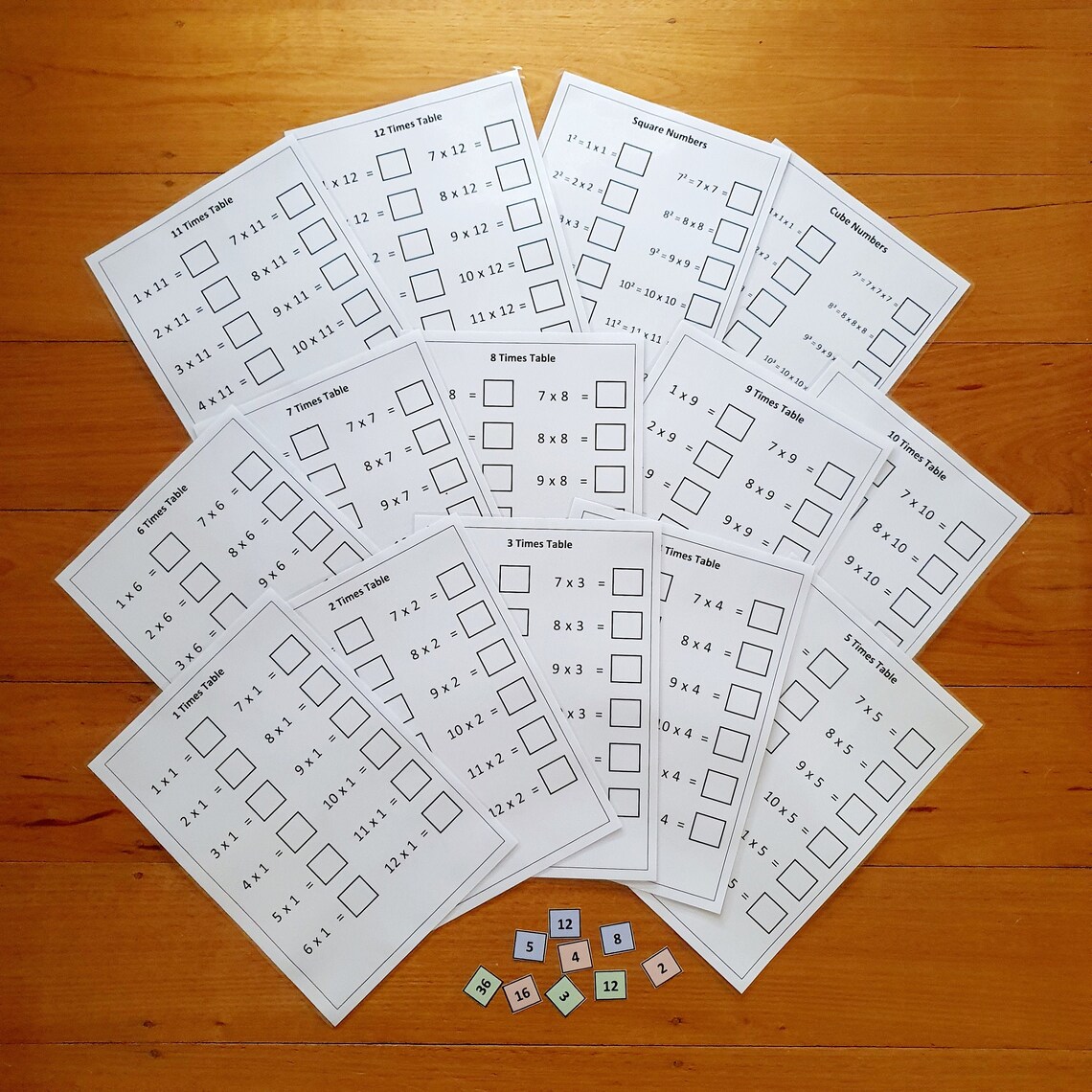 Times Table Set Multiplication Mathematics Math Education - Etsy