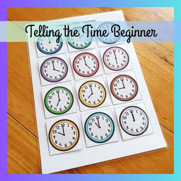 Telling Time Worksheet Printable - Etsy