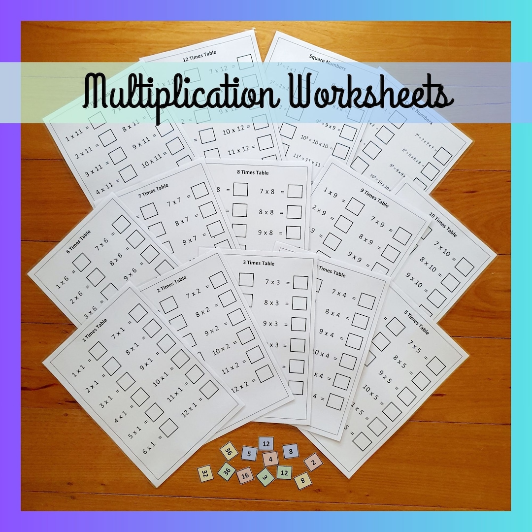 Printable Multiplication Worksheets, Times Table Mathematics, Classroom ...