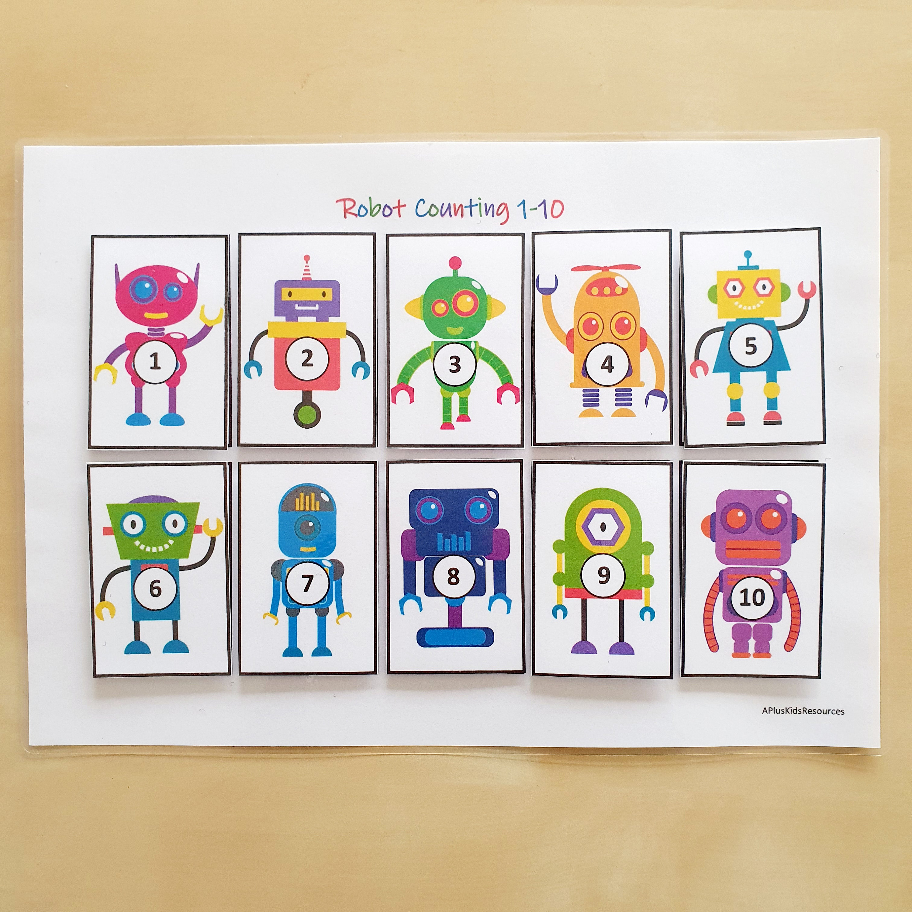 Robot Mini Bundle Printable Busy Book Bundle Matching - Etsy