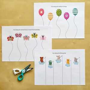 Scissor Skills Printable, Cutting Practice, Teaching Education ...