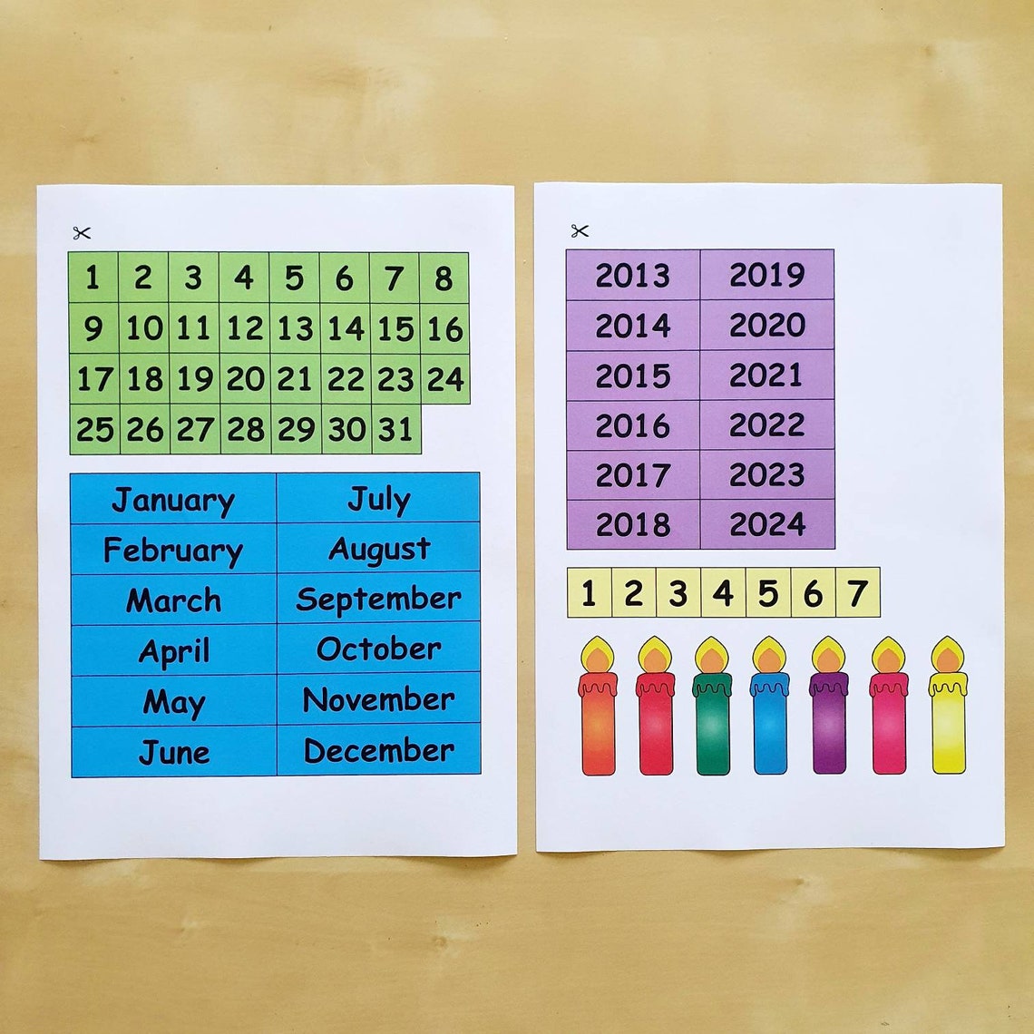 My Birthday Printable Busy Book Page Learn Age and Birth - Etsy