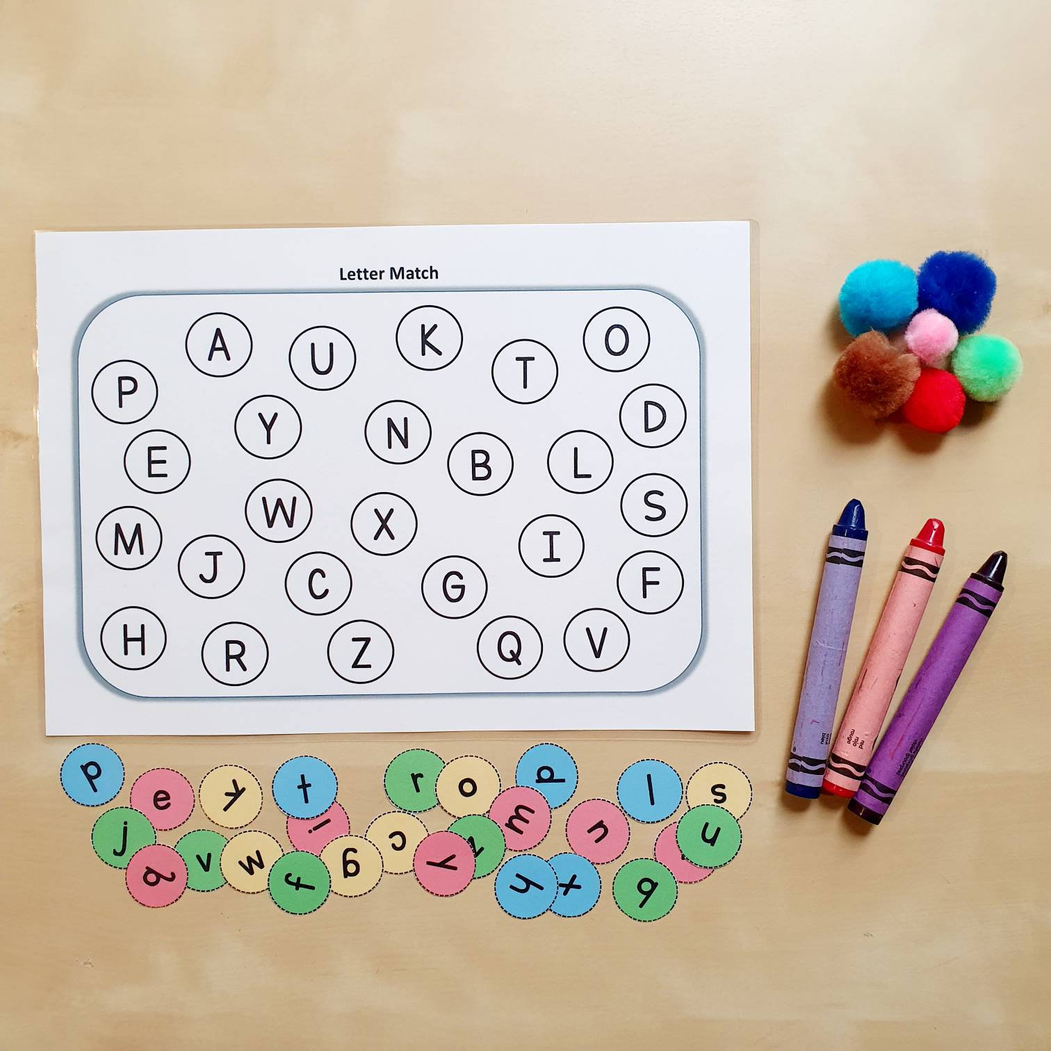 Match the Letters of the Alphabet, Upper and Lower Case Letters, Busy ...