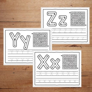 Alphabet Tracing Activity Sheets, Letter Recognition, Printable ABC ...