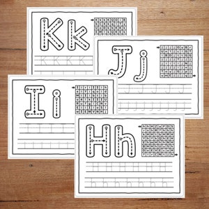 Alphabet Tracing Activity Sheets, Letter Recognition, Printable ABC ...