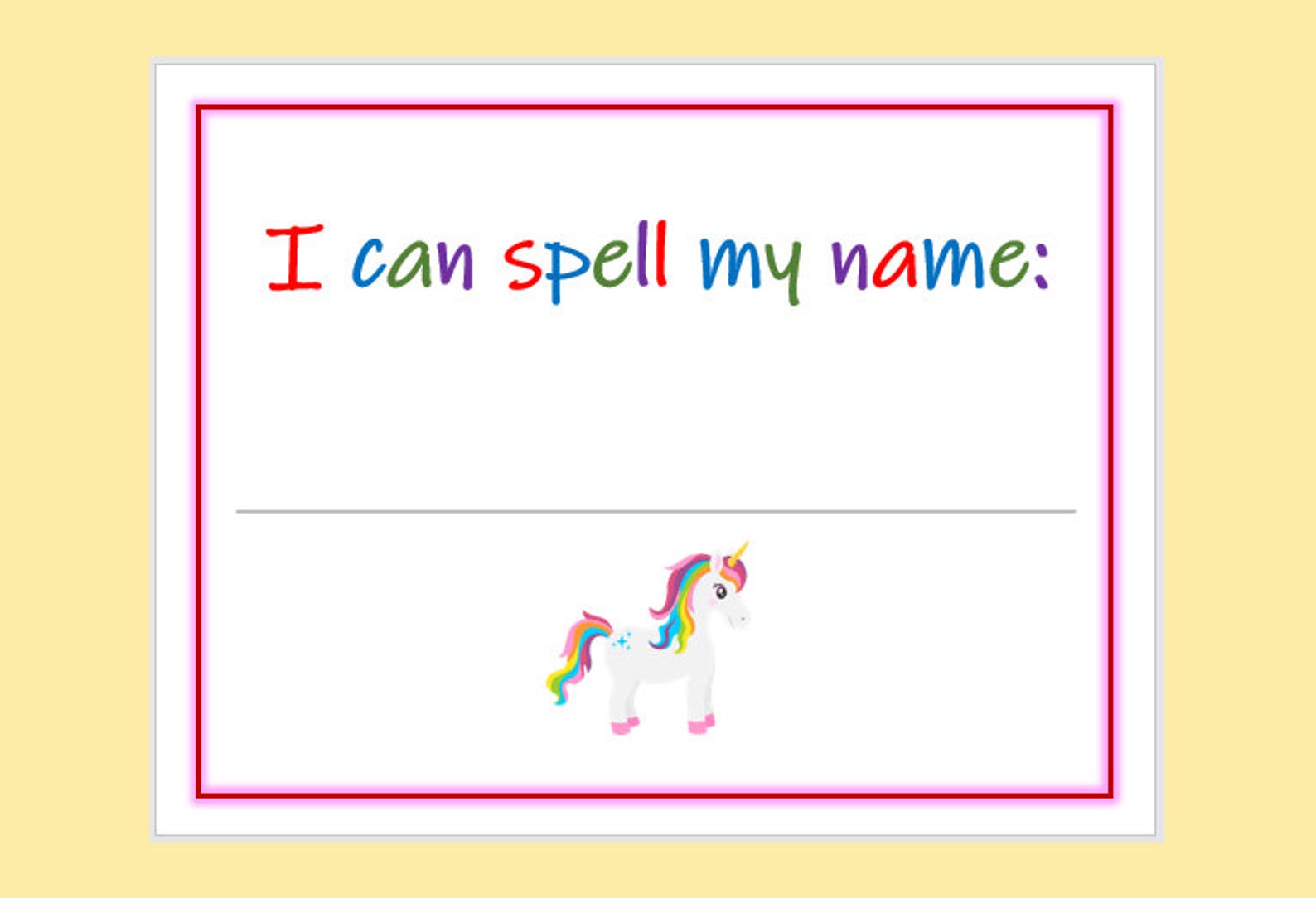 Name Spelling Worksheet, Binder Cover, Personalised, Spell My Name ...