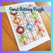 Donut Matching Puzzle: Toddler Learning Activity (digital Download PDF ...