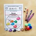 Counting Dice Game Printable: Numbers Addition Worksheet (digital ...