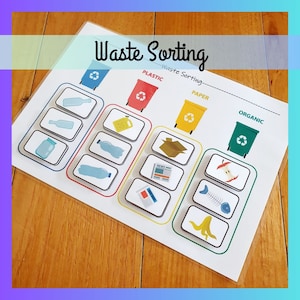 Waste Sorting Printable, Recycling Garbage Rubbish Trash, Busy Book ...