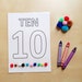 Coloring Numbers 1-10 Printable: Homeschool Math Worksheet (digital ...