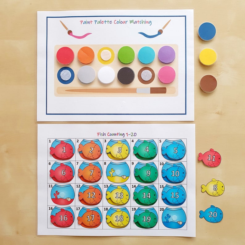 Preschool Busy Book Bundle Printable Shapes Alphabet | Etsy