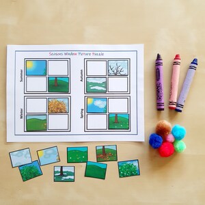 Seasons of the Year Printable, Summer, Autumn, Fall, Winter, Spring ...