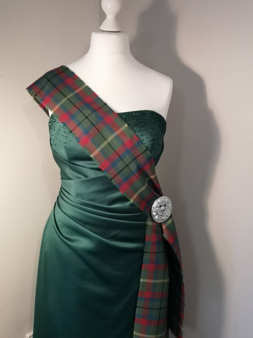 County Mayo 100% Pure Wool Irish Tartan / Plaid Self Fringed Sash ...