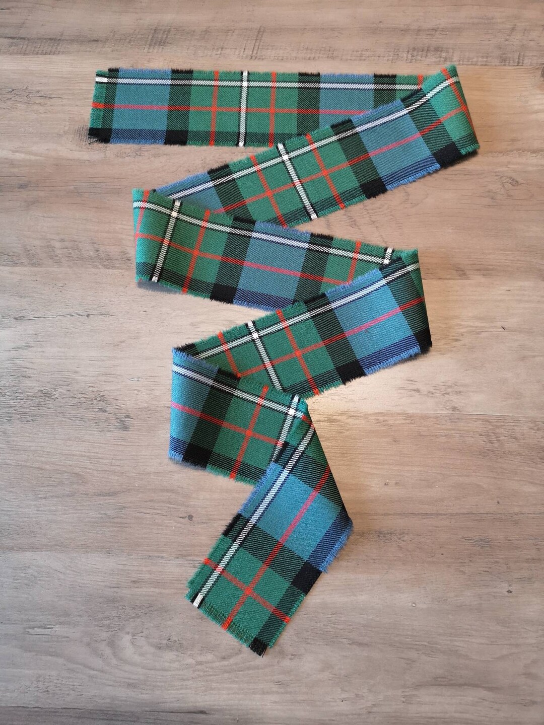 Ferguson Ancient 100% Pure Wool Tartan / Plaid Self Fringed Handfasting ...