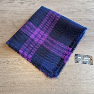 Great Scot 100% Pure New Wool Tartan/plaid Self Fringed Pocket/square ...