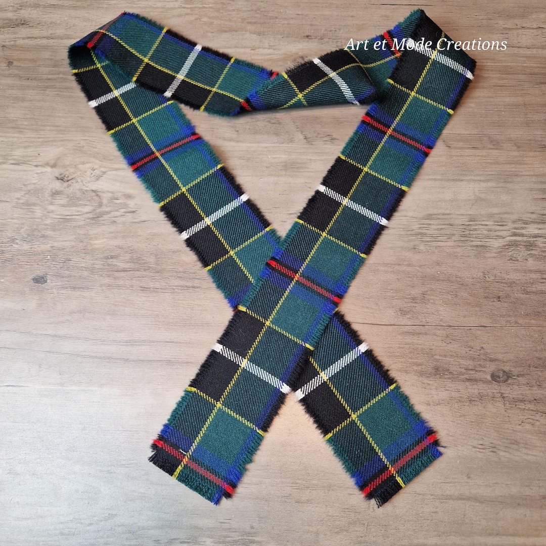 Cornish Hunting Modern 100% Wool Tartan/plaid Self Fringed Handfasting ...