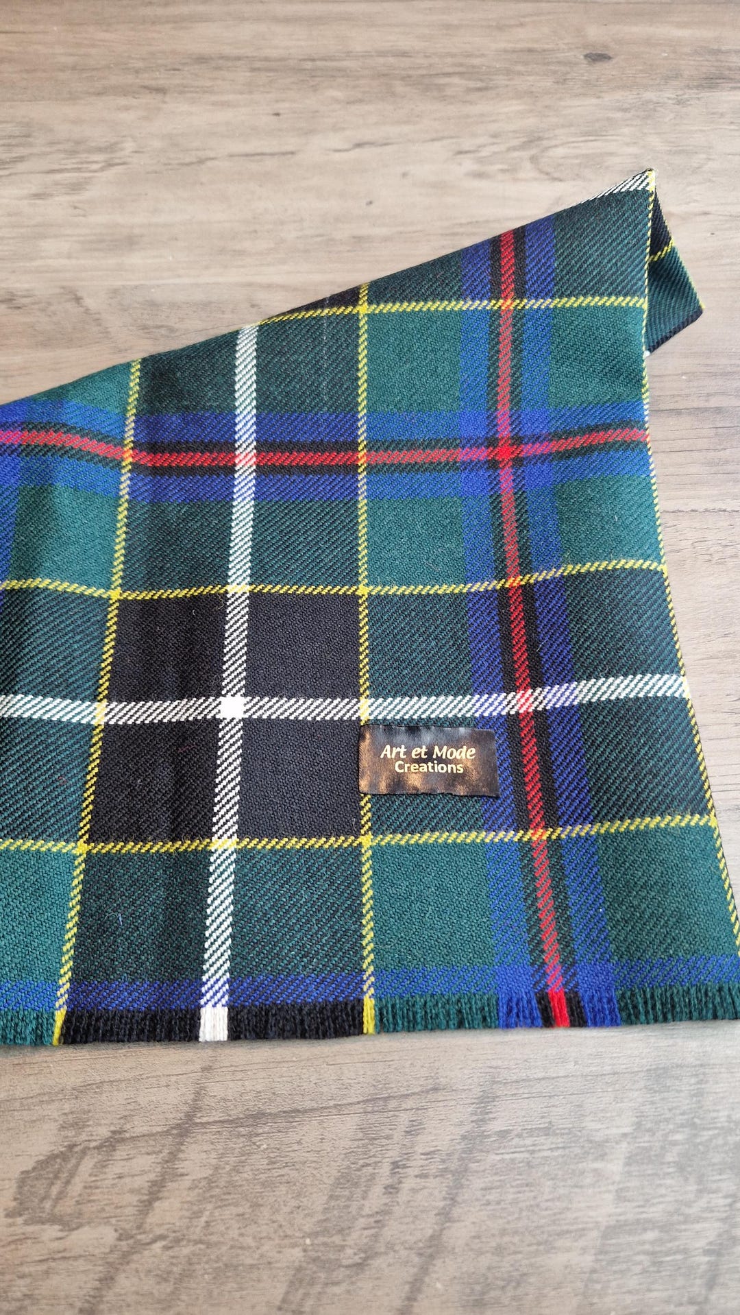 Cornish Hunting Modern Tartan / Plaid 100% Wool Fabric Offcut Perfect ...