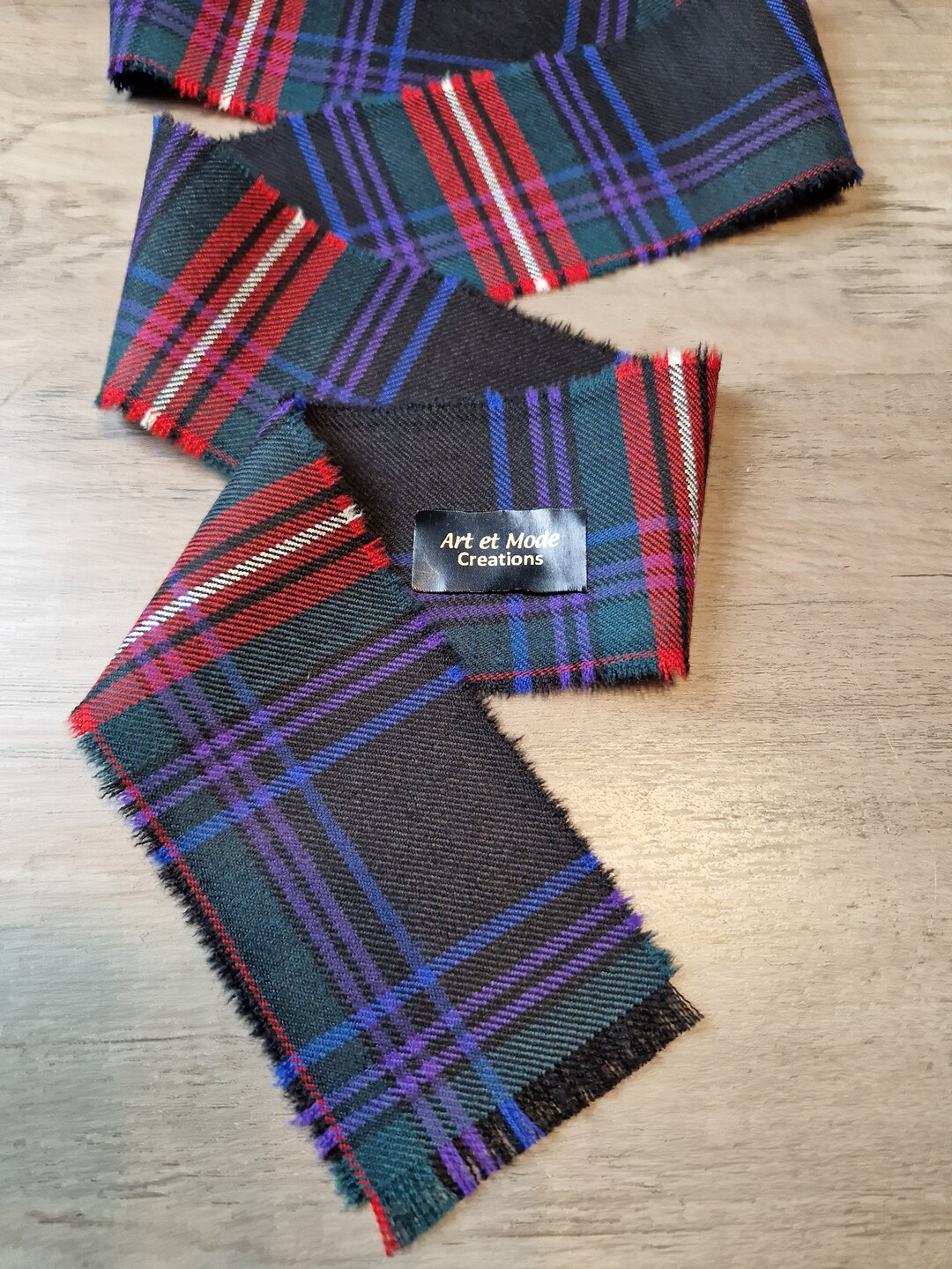 Braveheart 100% Wool Tartan/plaid Self Fringed Handfasting Tie or ...