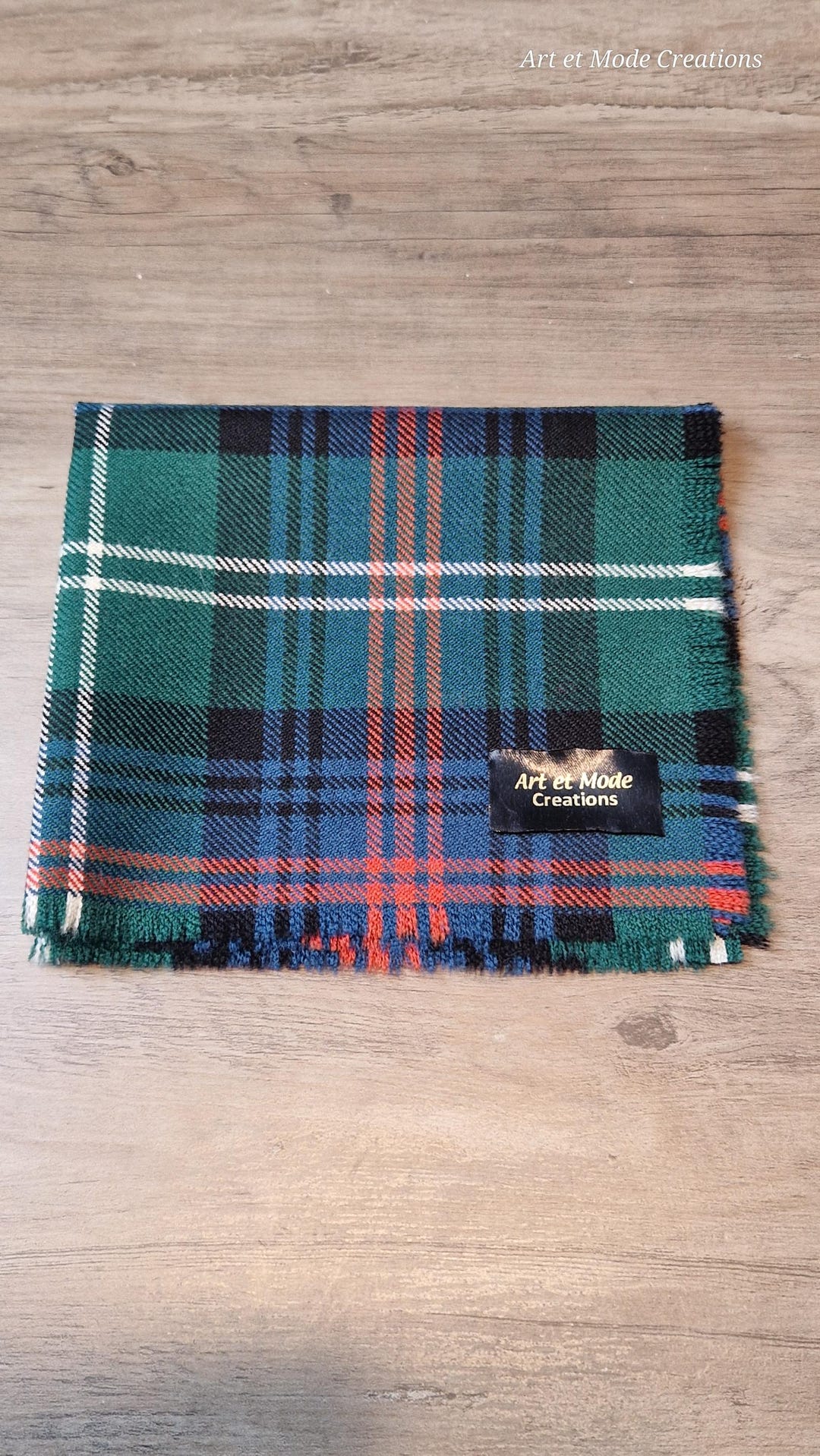 Sutherland Ancient OC Tartan/plaid Open Fringe Pocket Square 100% Pure ...