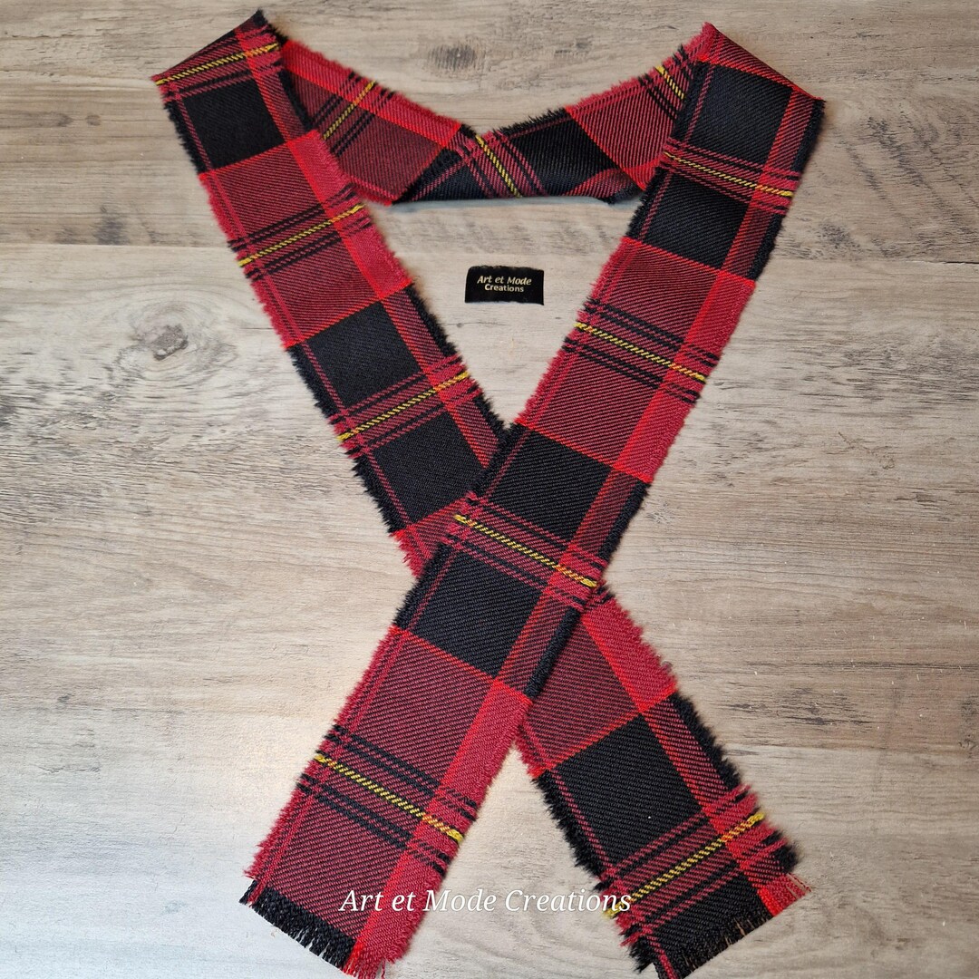 German Heritage 100% Wool Tartan/plaid Self Fringed Handfasting Ribbon ...