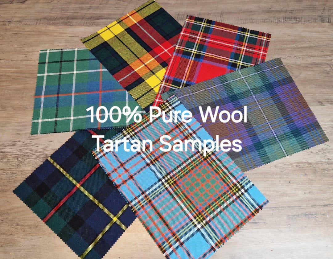 Tartan / Plaid Sample 100% Pure Wool 27cmx19cm - Etsy