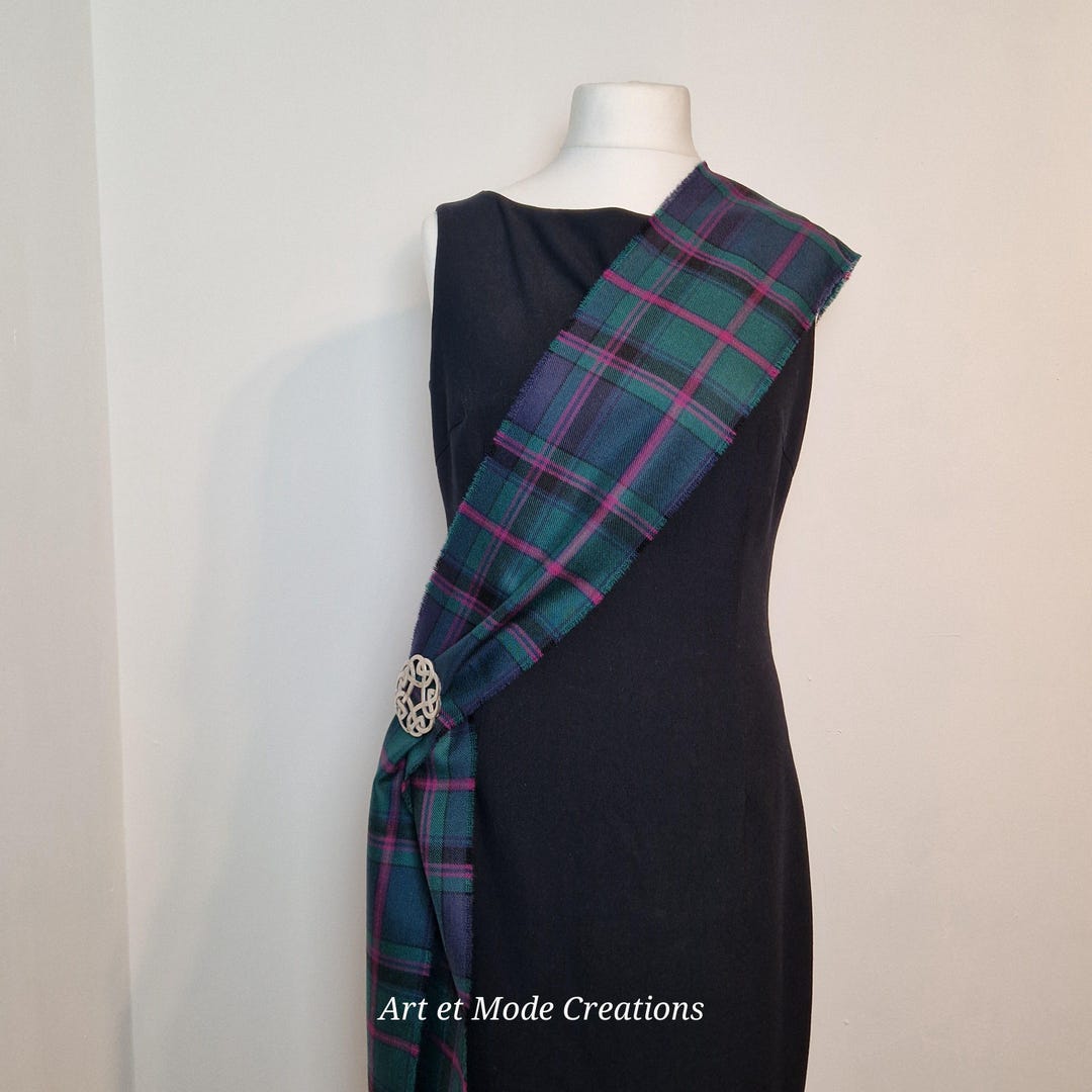 Cooper Modern OC 100% Pure Wool Scottish Tartan / Plaid Self Fringed ...