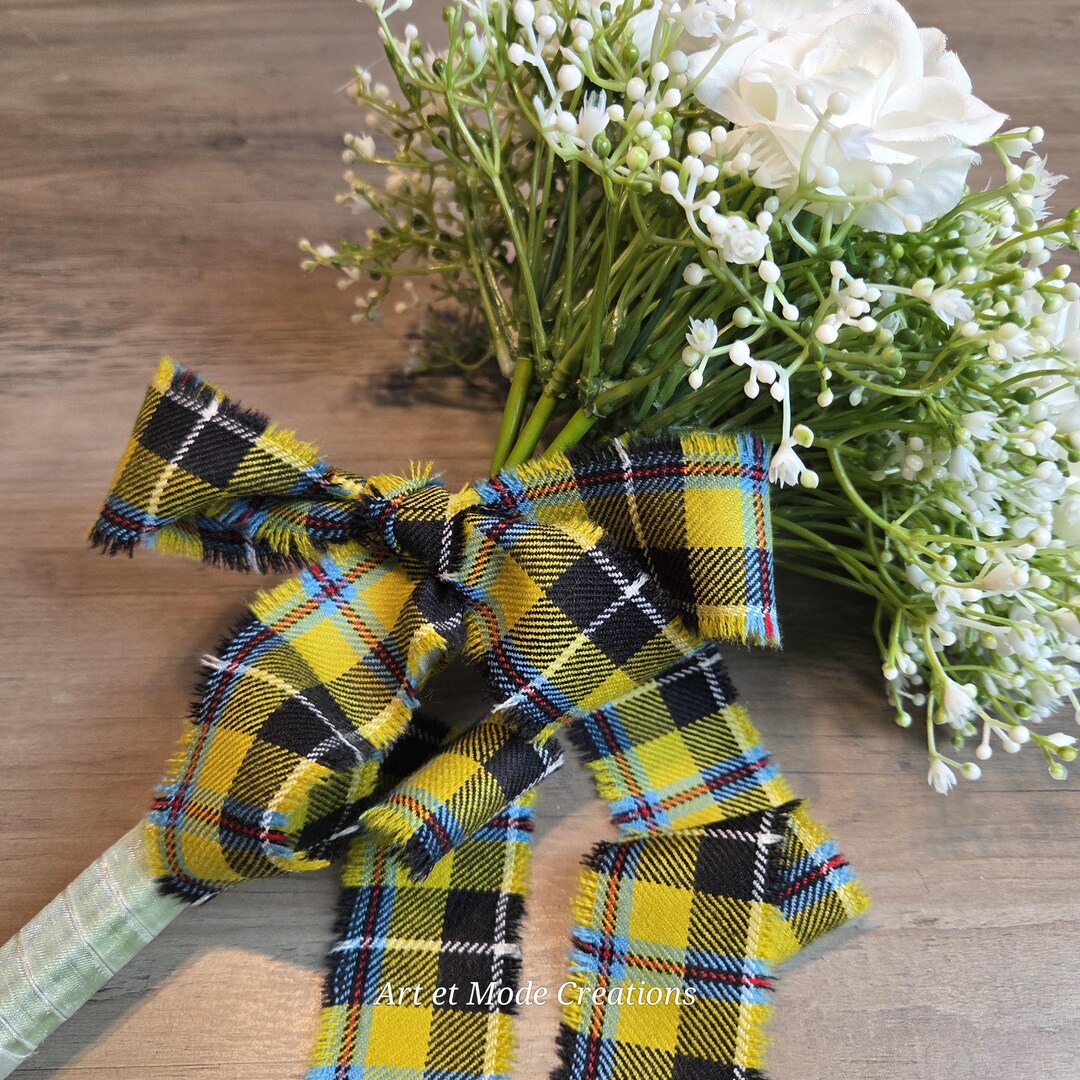 Cornish National 100% Wool Tartan / Plaid Self Fringed Ribbon - Etsy
