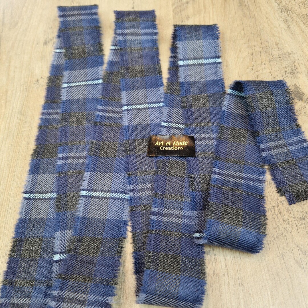 Auld Alliance 100% Pure New Wool Tartan/plaid Self Fringed Ribbon - Etsy