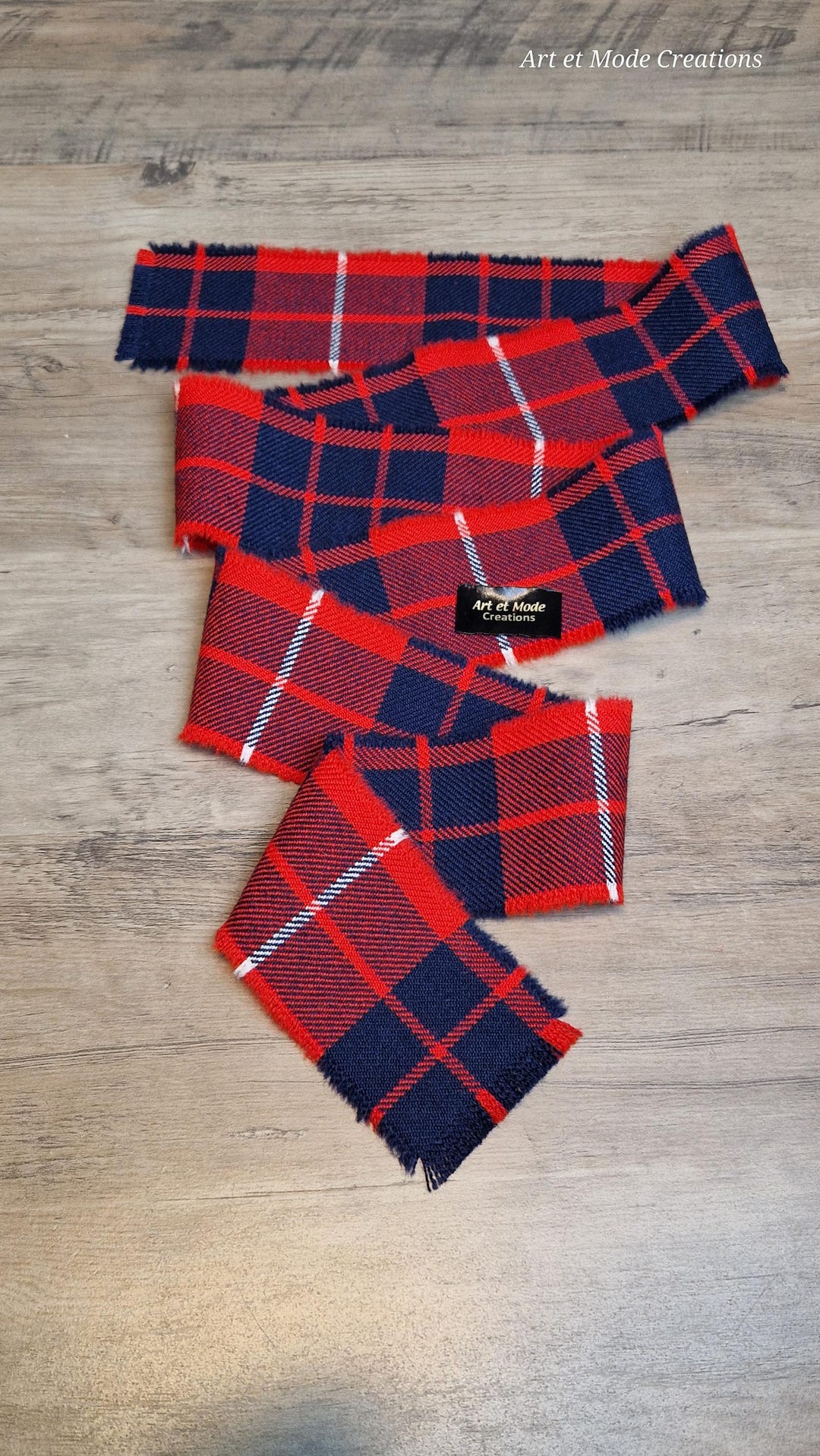 Hamilton Red Modern HW 100% Pure Wool Tartan/plaid Self Fringed ...