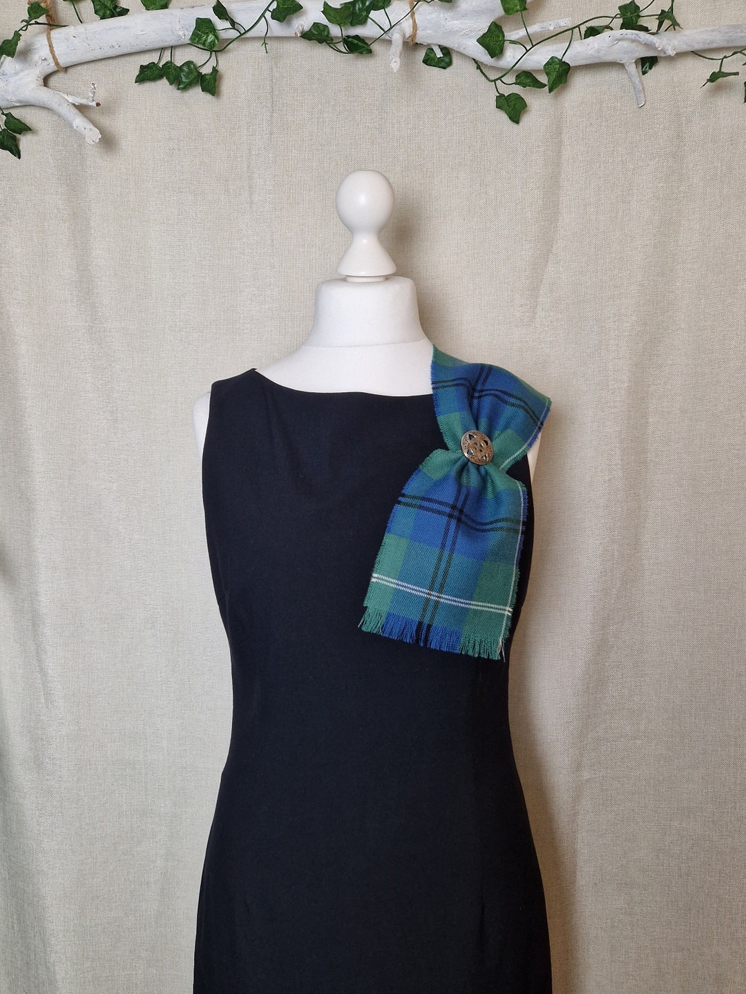 Oliphant Ancient 100% Wool Scottish Tartan/plaid Self Fringed Mini Sash ...