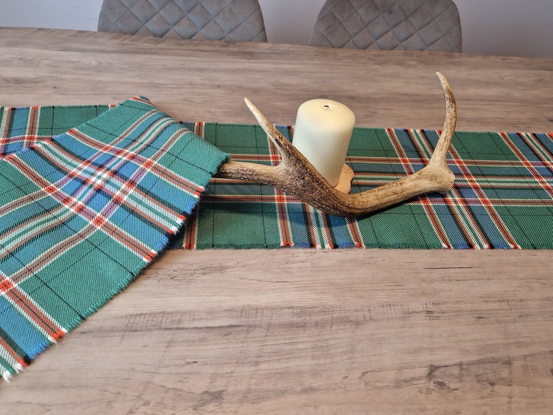 Macfarlane Green Ancient Tartan / Plaid Table Runner - Etsy