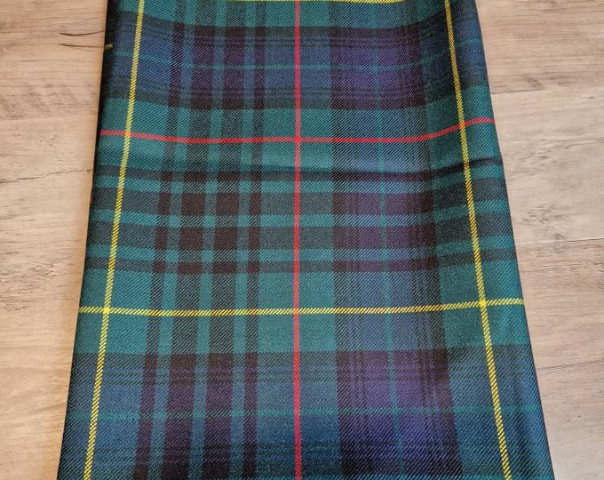 Stewart Modern Hunting Tartan / Plaid 100 % Wool Fabric Offcut Perfect ...